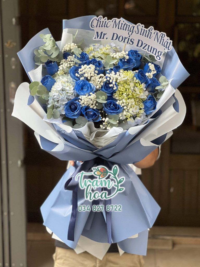 Bó Hoa Tươi The Blue B085 - Trạm Hoa